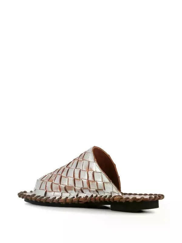 ALEXANDER HOTTO Open-toe Sandals - Silver