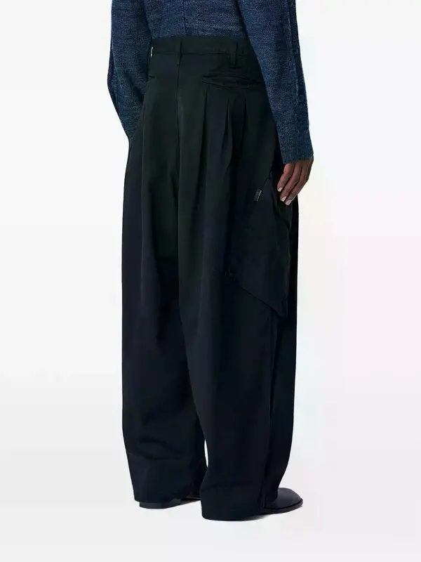 Yohji Yamamoto Belt-loop Pocket Trousers