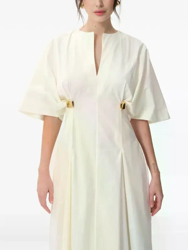 CONCEPTO Breeze V-neck Maxi Dress - Neutrals