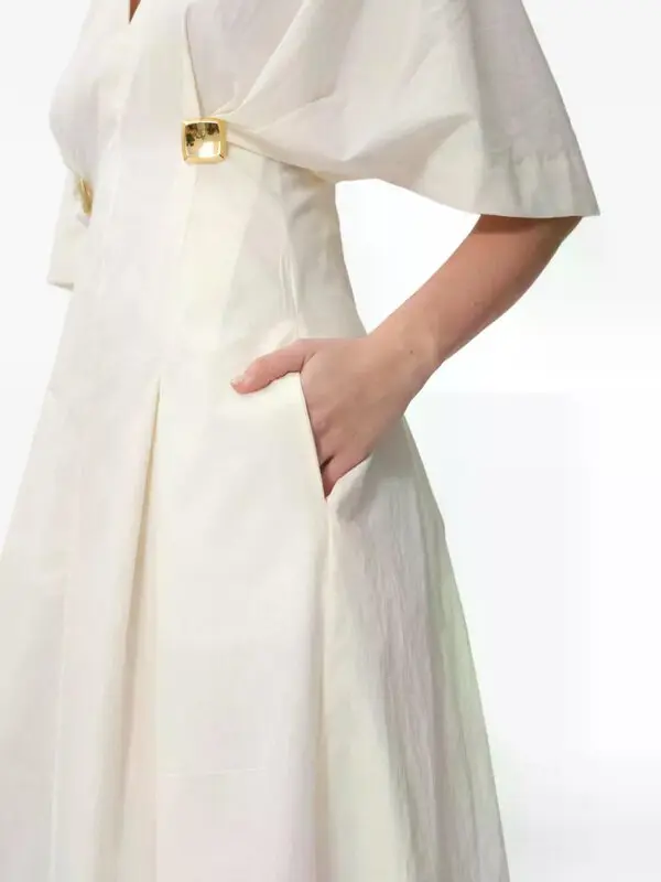 CONCEPTO Breeze V-neck Maxi Dress - Neutrals