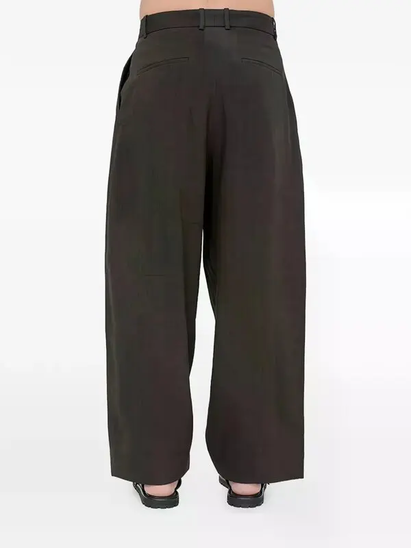 Studio Nicholson Wide Leg Trousers - Brown