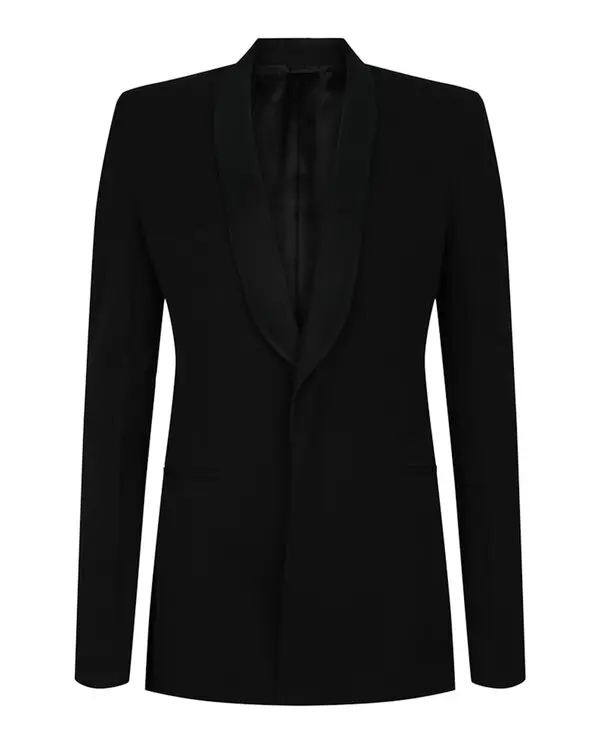 Givenchy Extra Fitted Singlebutton Blazer - Black