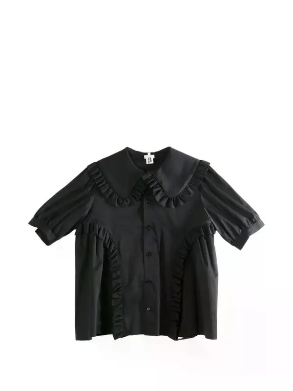 Noir Kei Ninomiya Ruffled Cotton Shirt