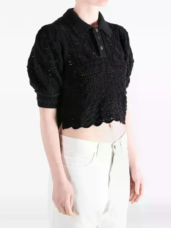 COMME DES GARÇONS TAO Crochet Polo Top