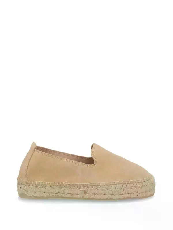 Manebí Hamptons Suede Flat Espadrilles - Neutrals