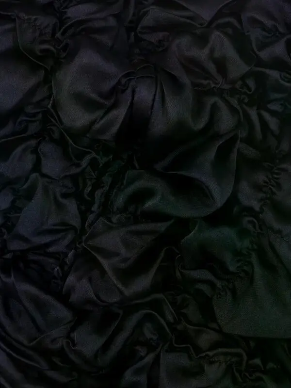 Comme Des Garçons Ruffled-detail Midi Dress - Blue