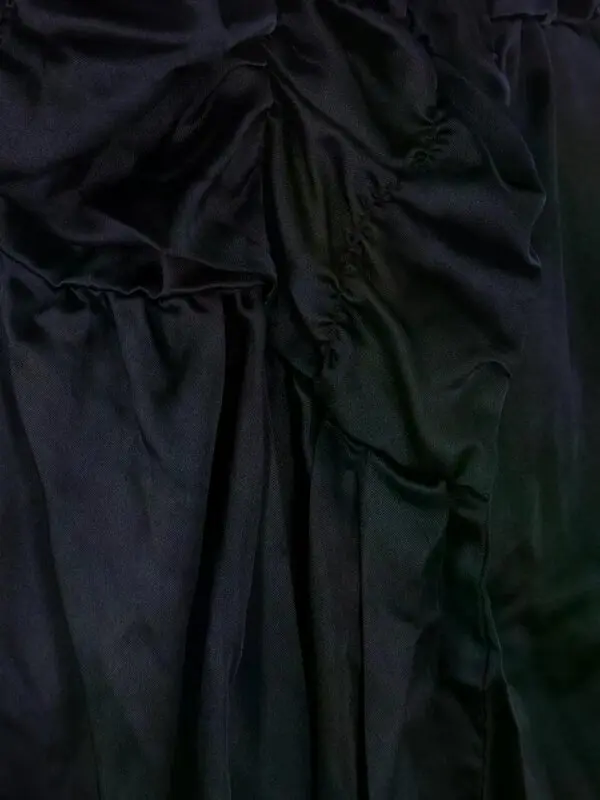 Comme Des Garçons Ruffled-detail Midi Dress - Blue