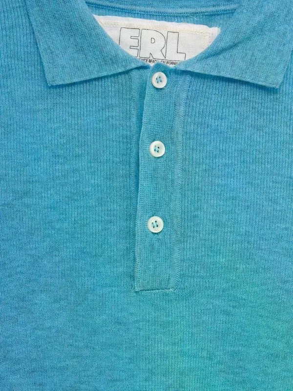 ERL Buttoned Polo Shirt - Blue