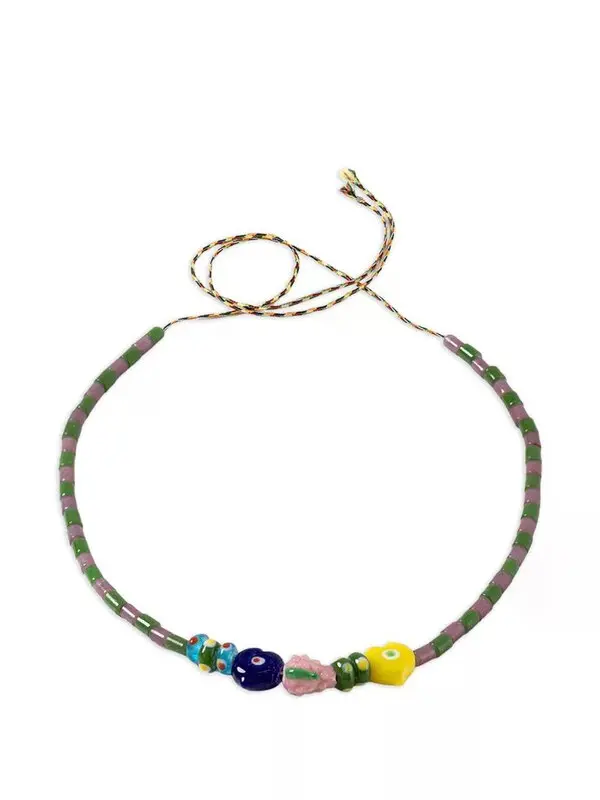 SORBET ISLAND Beaded Bracelet With Charm - Green