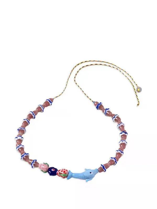 SORBET ISLAND Beaded Charm Bracelet - Neutrals