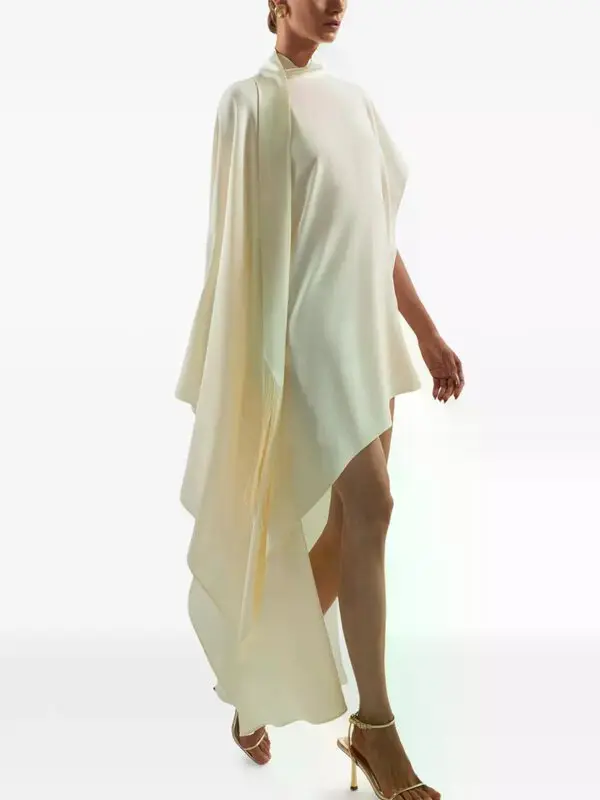 TALLER MARMO California Fringe-scarf Mini Dress - Neutrals