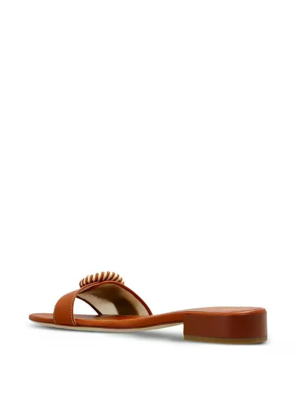 Rodo Buckle Strap Sandals - Brown