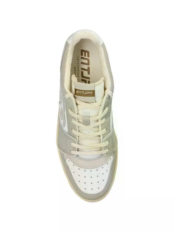 ENTERPRISE JAPAN Panelled Logo Sneakers - Neutrals