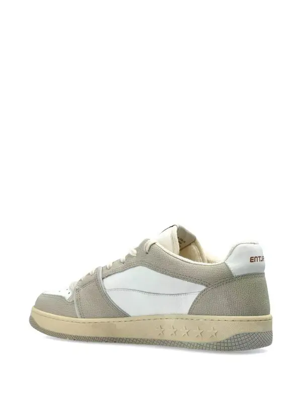 ENTERPRISE JAPAN Panelled Logo Sneakers - Neutrals