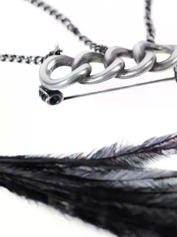 ANN DEMEULEMEESTER Feather-detail Brooch