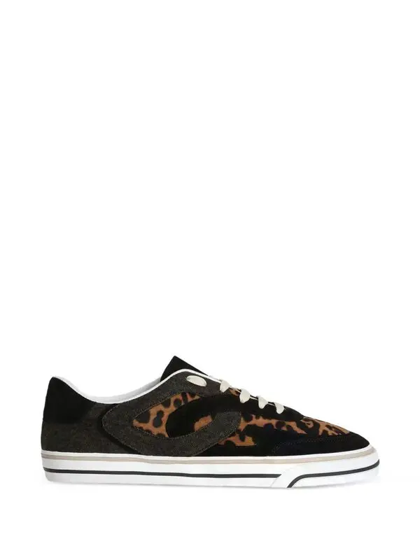 Dolce & Gabbana Leo-print Dg Sailing Sneakers - Black