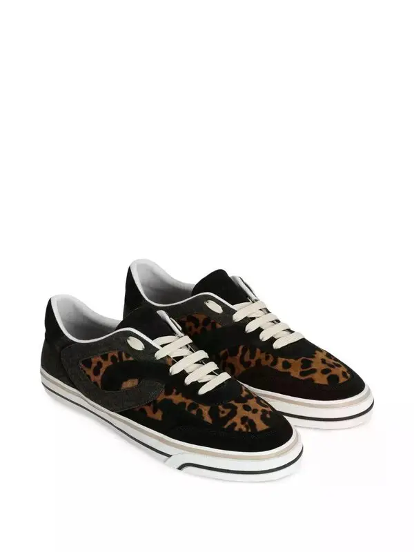 Dolce & Gabbana Leo-print Dg Sailing Sneakers - Black