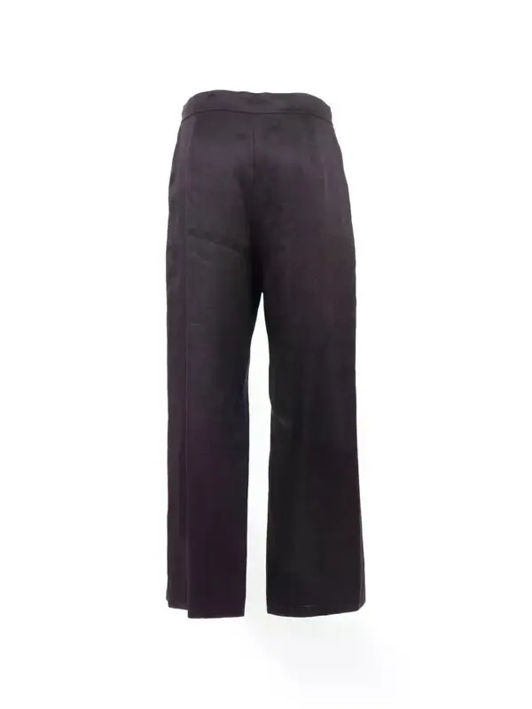 Max Mara Pleated Wide-leg Trousers - Black