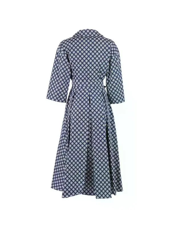 Max Mara Printed Belted Dress