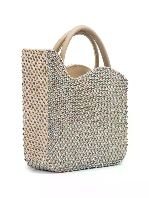LE SILLA Embellished Tote Bag - Neutrals