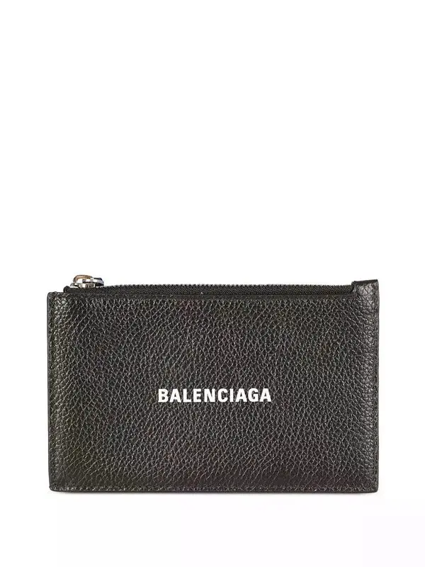 Balenciaga Logo Card Holder - Black
