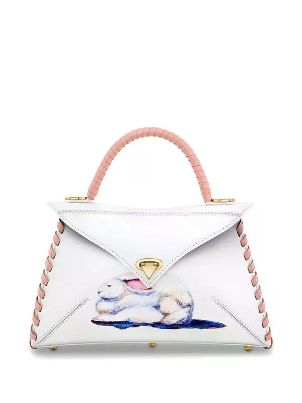 Tyler Ellis Bunny-print Tote Bag - White