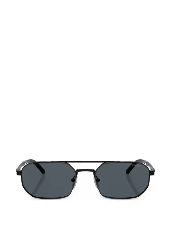 Prada Geometric-frame Sunglasses - Black
