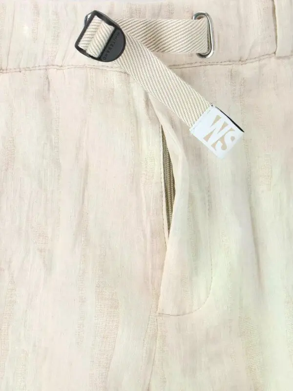 WHITE SAND Belted Trousers - Neutrals