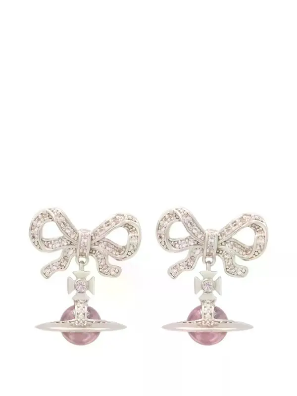 VIVIENNE WESTWOOD Octavie Orb Bow Earrings