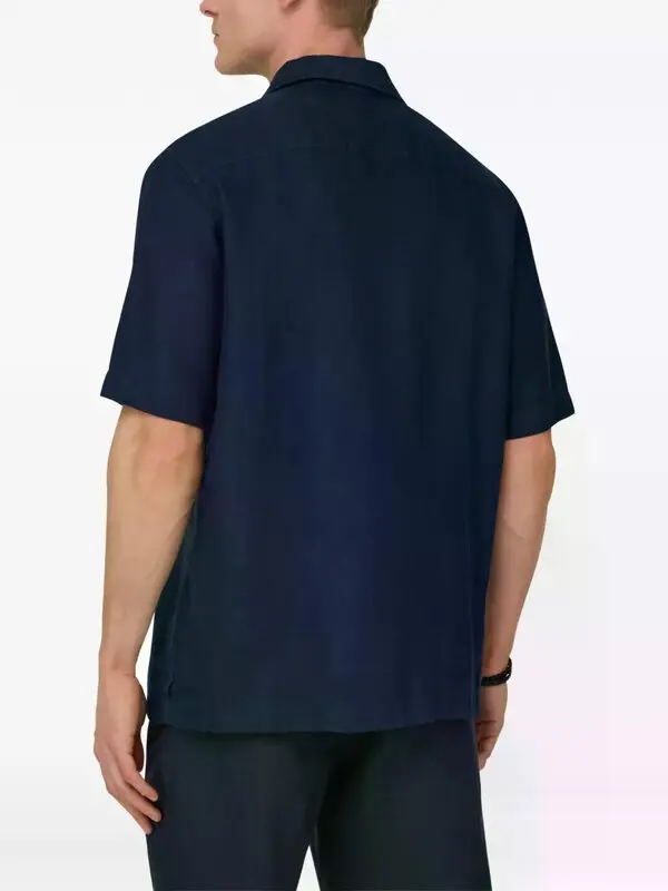 Boggi Milano Camp-collar Shirt - Blue