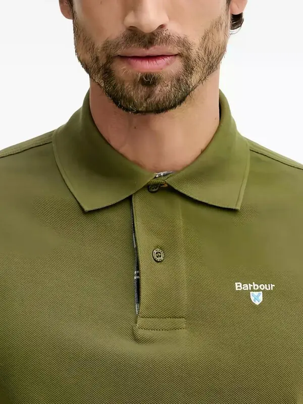 Barbour Tartan Piqué Polo Shirt