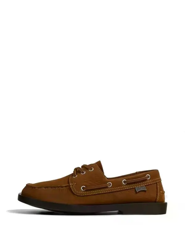Camper Don Laced Boat Shoes - Brown