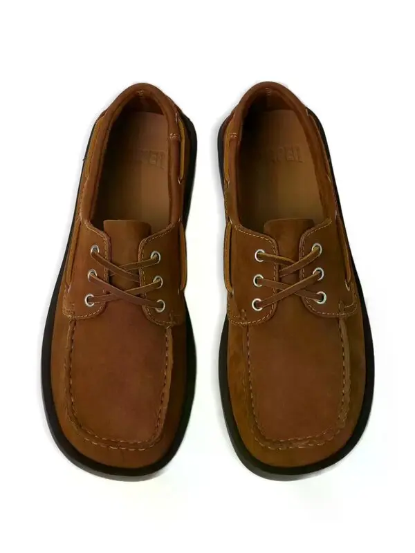 Camper Don Laced Boat Shoes - Brown