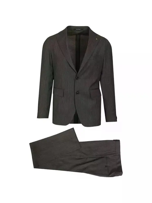 Tagliatore Notched-lapel Single-breasted Suit - Grey