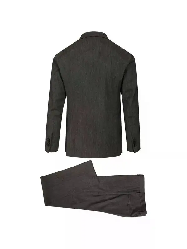 Tagliatore Notched-lapel Single-breasted Suit - Grey