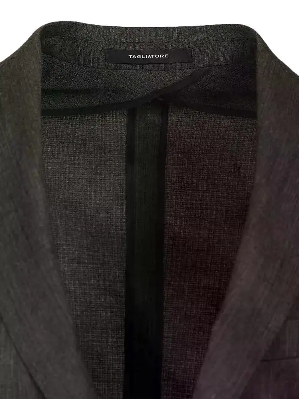 Tagliatore Notched-lapel Single-breasted Suit - Grey