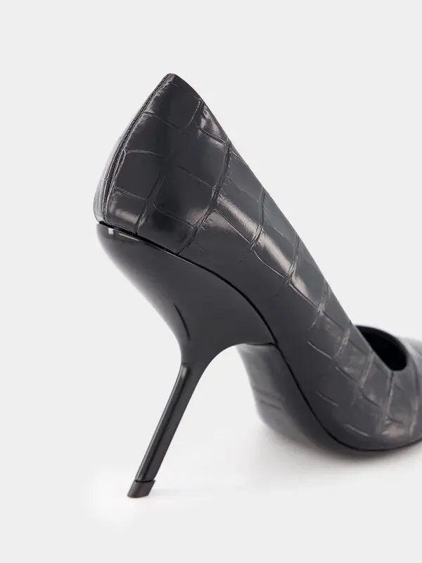 FERRAGAMO Eva Crocodile-embossed Pumps