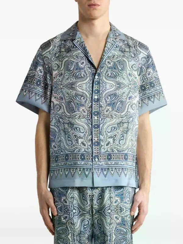 Etro Paisley Pocket Silk Shirt