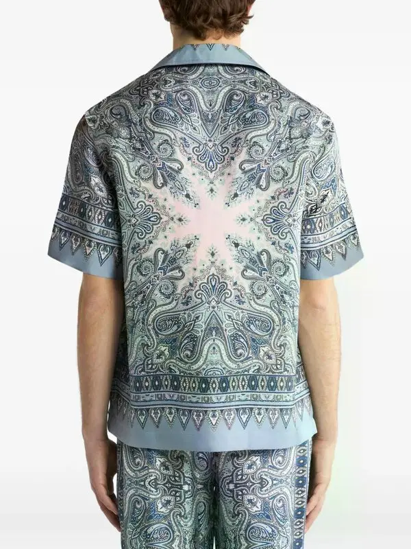 Etro Paisley Pocket Silk Shirt
