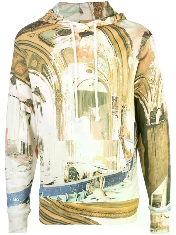 424 Faded Print Hoodie - Multicolour