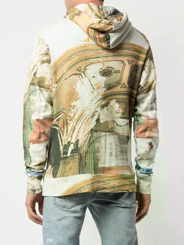 424 Faded Print Hoodie