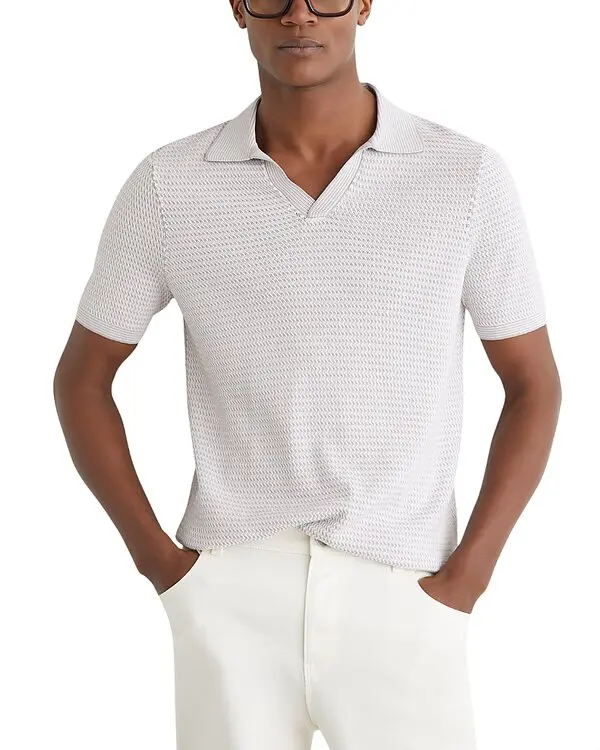 REISS Regular Fit Open Collar Polo Shirt