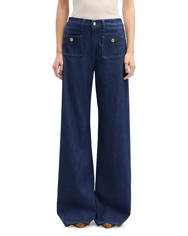 7 For All Mankind Lotta High Rise Wide Leg Jeans - Halona