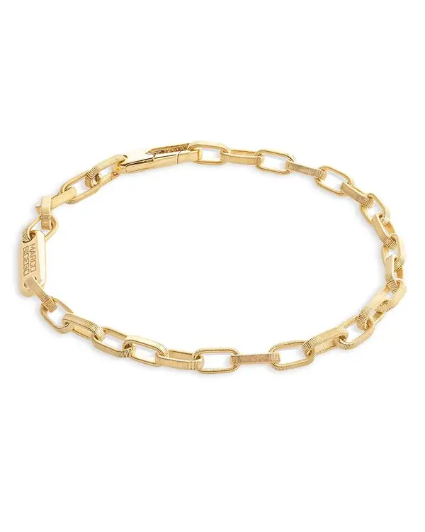 Marco Bicego 18k Yellow Grooved Link Bracelet - Gold