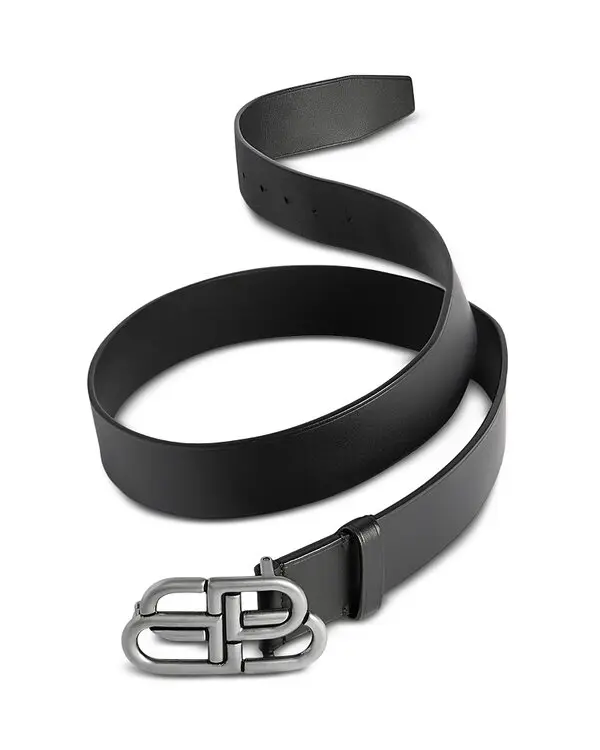 Balenciaga Bb Extra Large Belt - Black