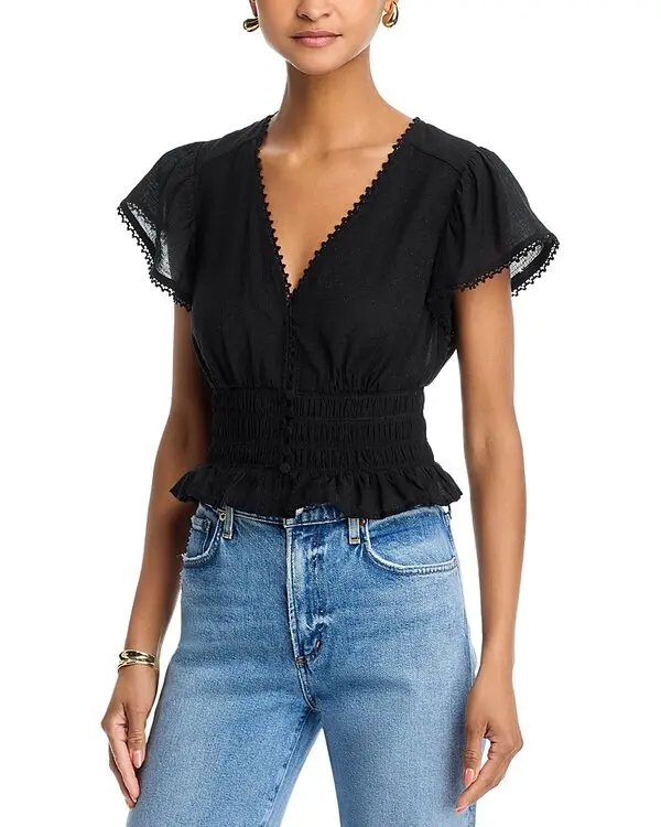 Paige Rive Lace-trimmed Top