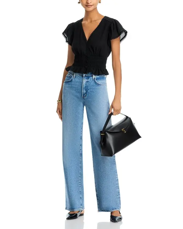 Paige Rive Lace-trimmed Top