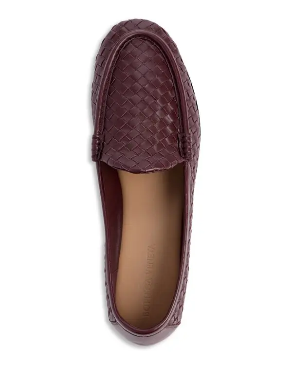 Bottega Veneta Intrecciato Lenzio Loafers - Bordeaux