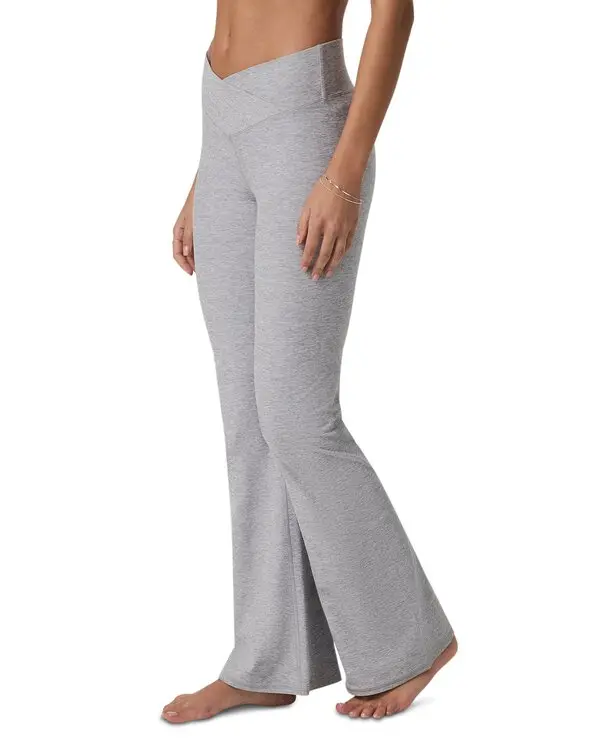 Vuori Elevation Rhythm Flare Leggings - Light Heather Grey