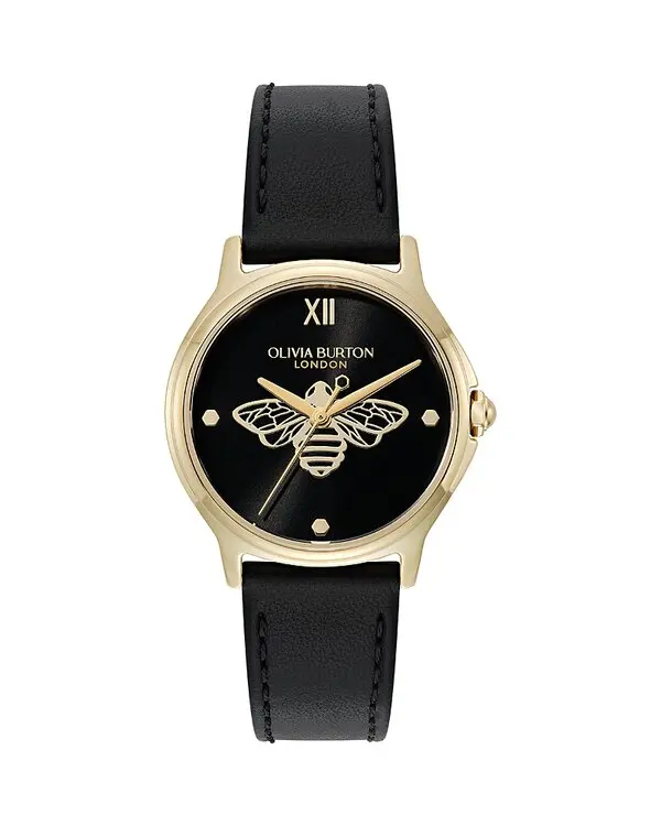 OLIVIA BURTON Classic Bee 30mm Watch - Black